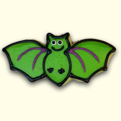 Bat Shaped Decorated Cookie Collection - Wonderland Bakery