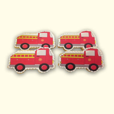 Fire truck Cookies - Wonderland Bakery
