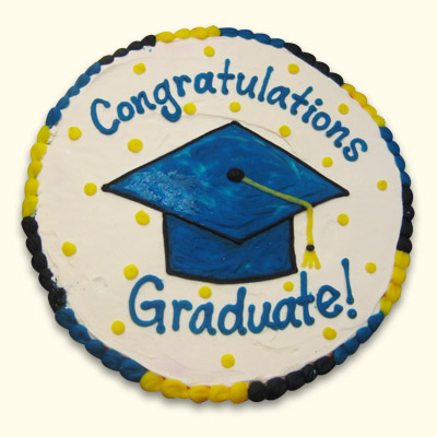 Graduation Giant Chocolate Chip Cookie Cake - Customizable - Wonderland ...