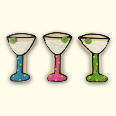 Martini Glass Cookie - Wonderland Bakery