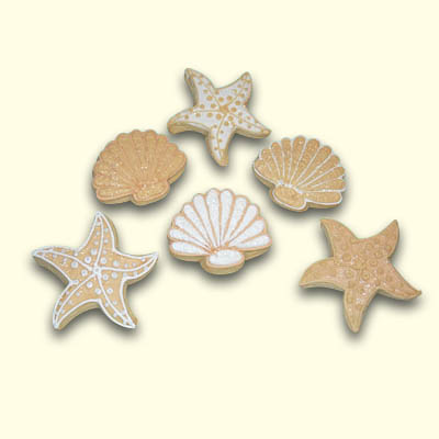 Newport Sampler Shell Shaped Decorated Sugar Cookie Collection ...