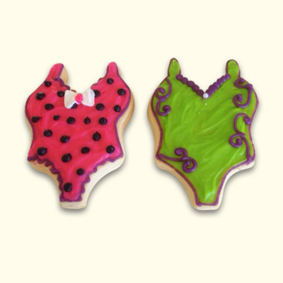 Swim Suit Shaped Cookie Collection - Wonderland Bakery